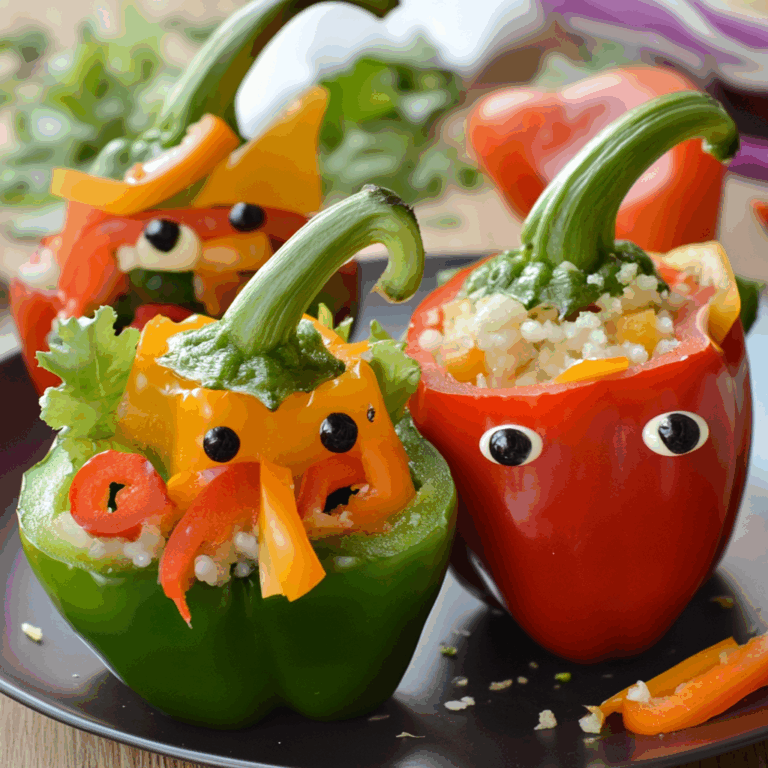 Monster Bell Pepper Salad Cups